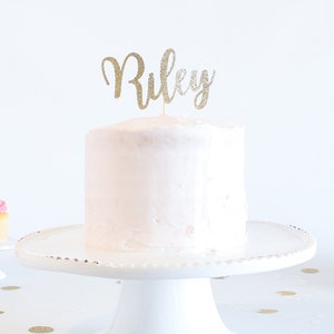 Custom Name Cake Topper Glitter Birthday Party. Bachelorette Party ...