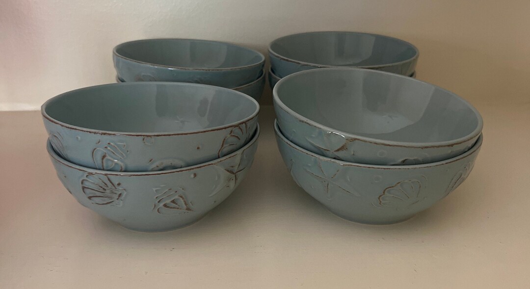 Thomson Blue Cereal Bowls ( Sold in Sets of Four) 8 Available - Etsy
