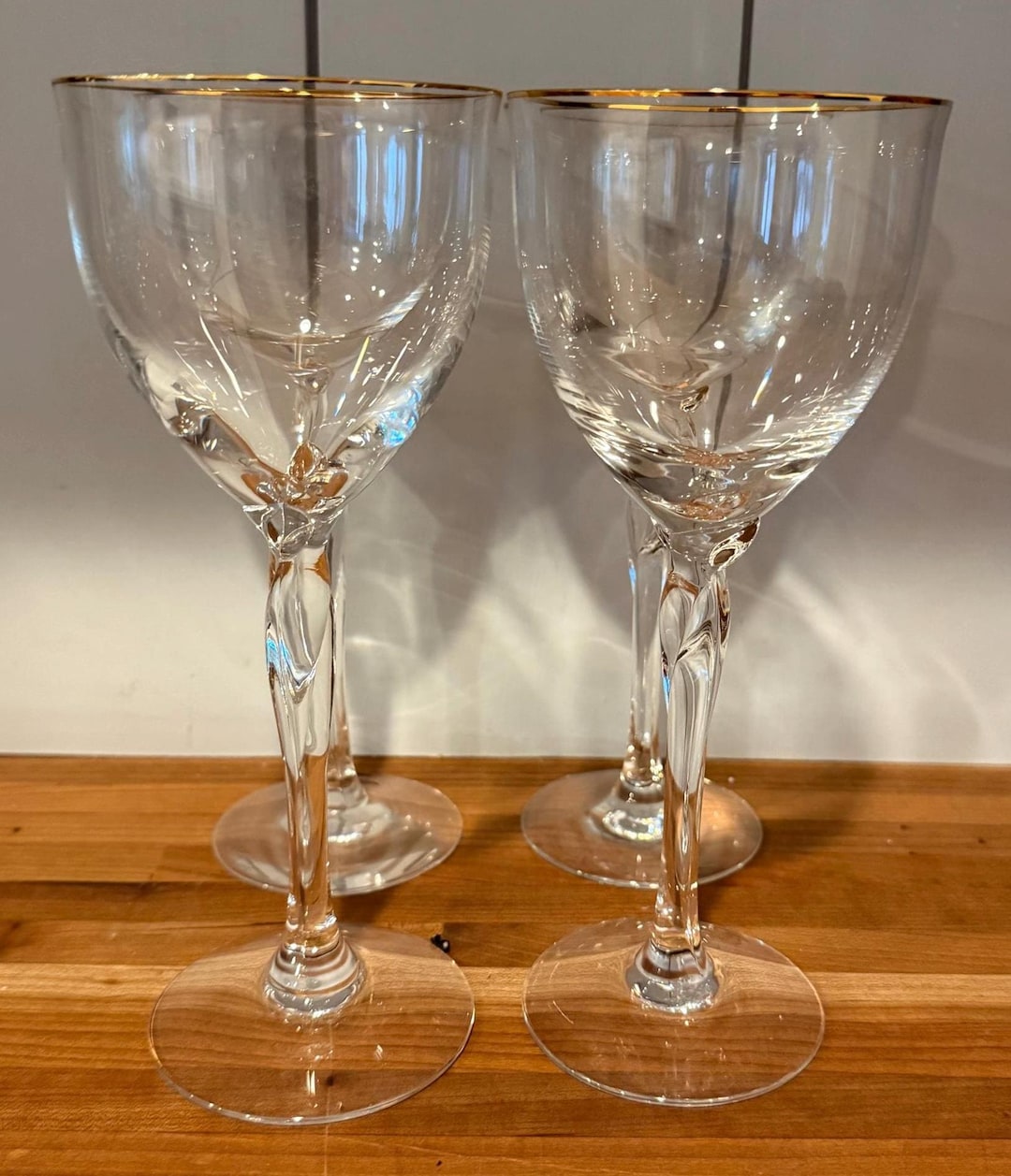 Lenox Rhythm Crystal Water /wine Glasses ( Sold in Sets of Four) 12 ...
