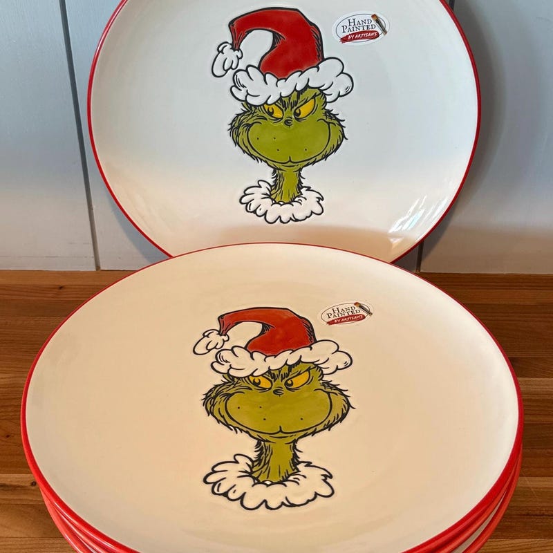 Grinch Plate - Etsy