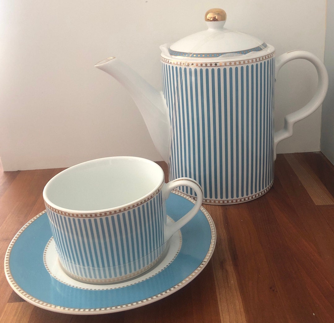 Grace Porcelain Teaware Teapot and Teacup - Etsy