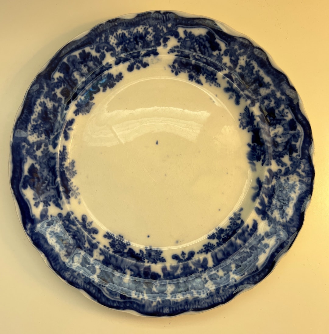 Flow Blue Plate - Etsy