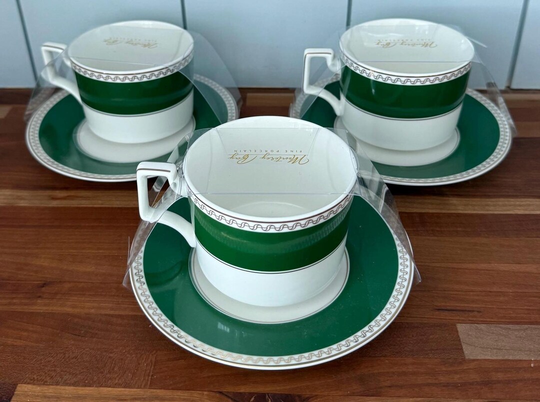 Monteray Bay Green Coffee Cups ( Set of 3) - Etsy