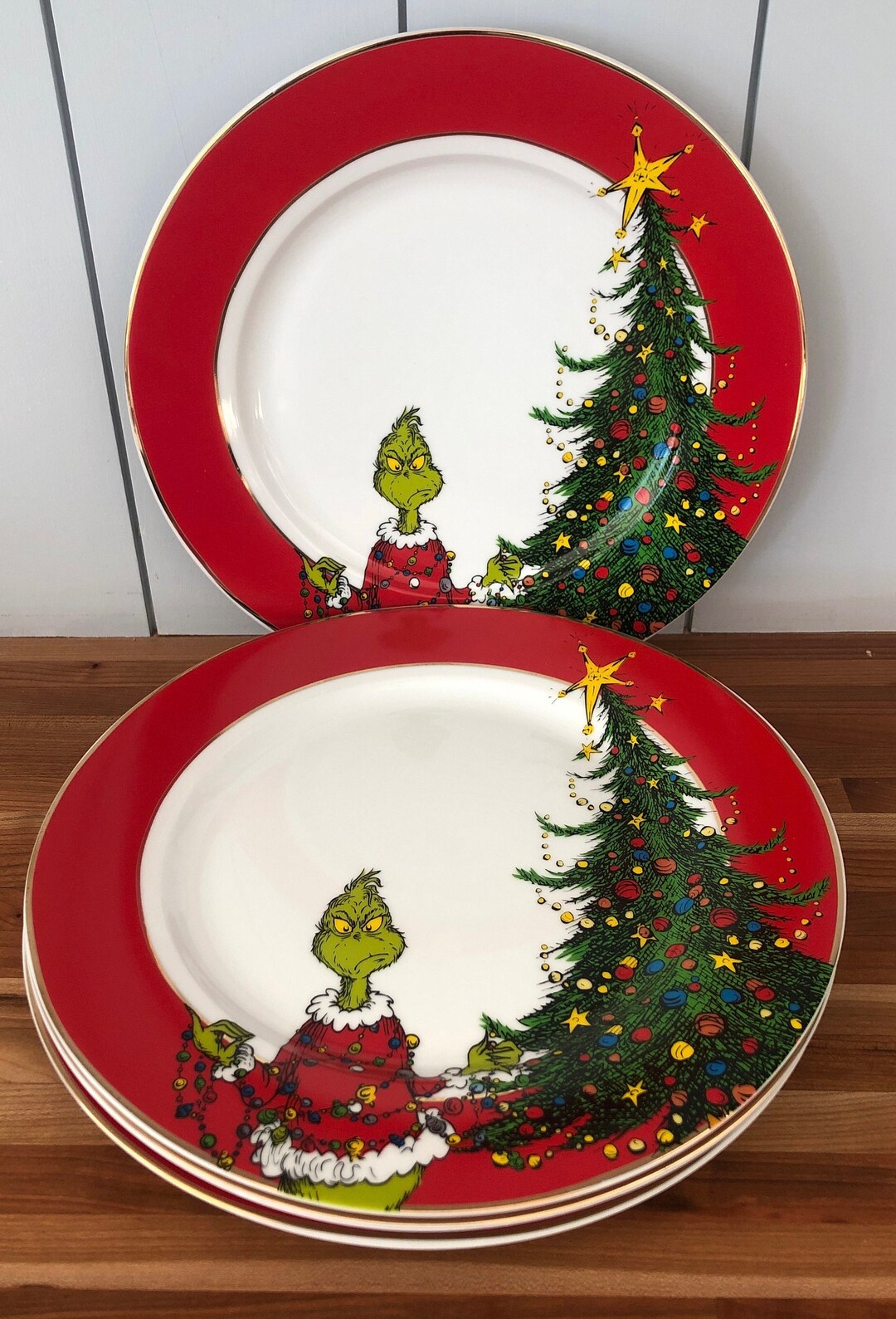 The Grinch That Stole Christmas Set of Four Dinner 8 Available Adorable ...