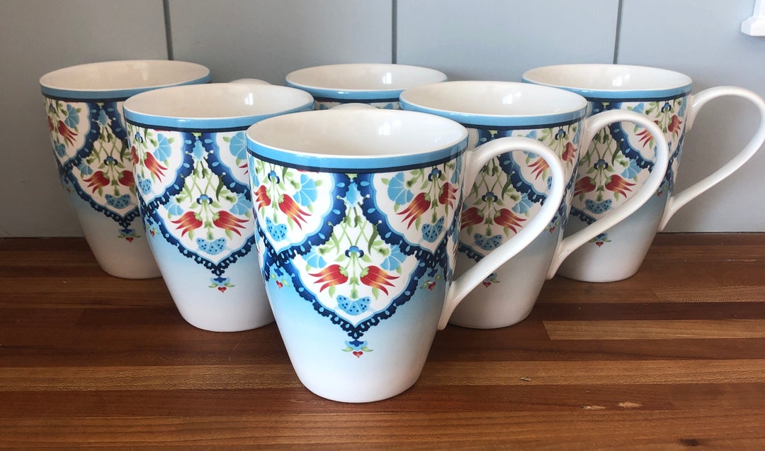 Tunisia 222 Fifth Coffee Mugs ( Set of 6) - Etsy