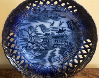 Flow Blue Plate - Etsy