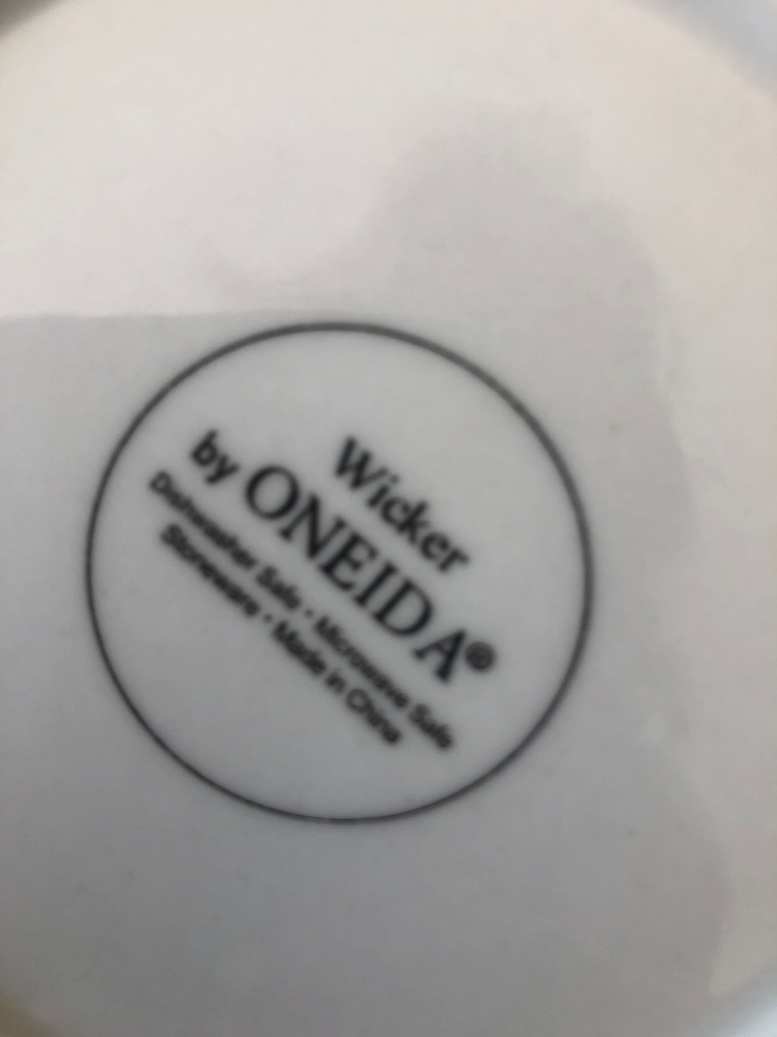 Wicker Oneida Bread Plates (set of 7) - Etsy