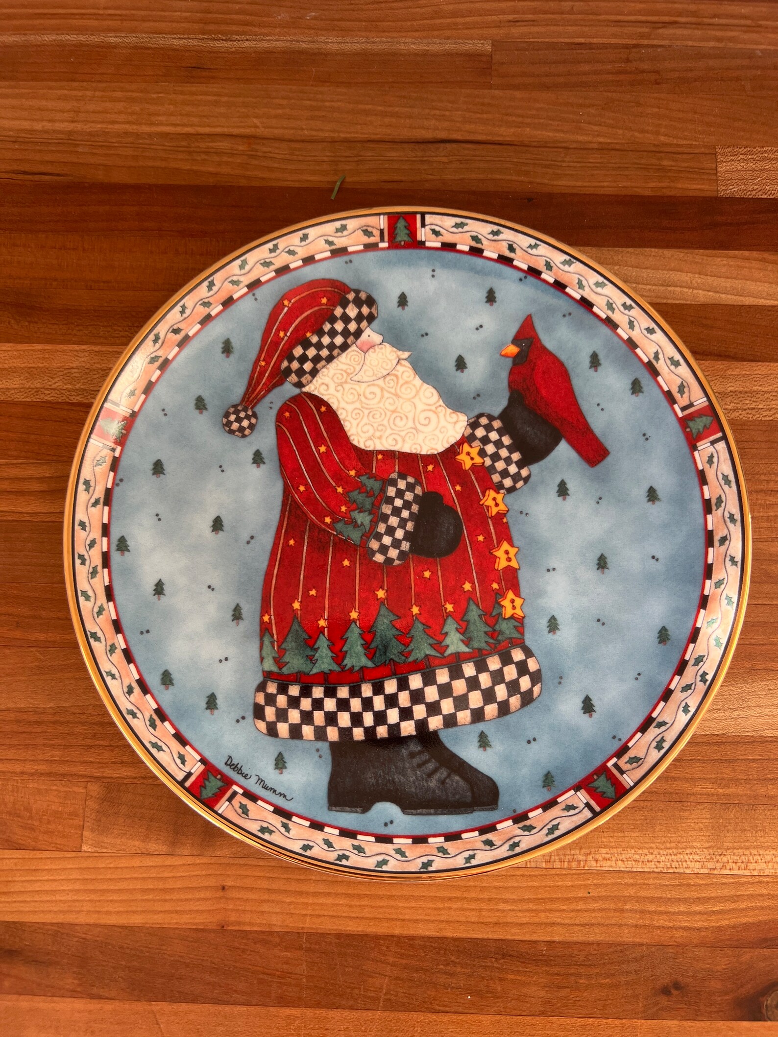 Debbie Mumm Christmas Greeting / Royal Doulton Plate - Etsy