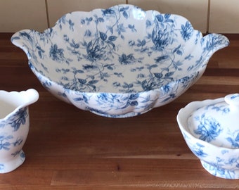 Blue Toile Tea Set - Etsy