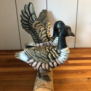 Hand Painted and Carved Geese ( Stunning!!! - Etsy