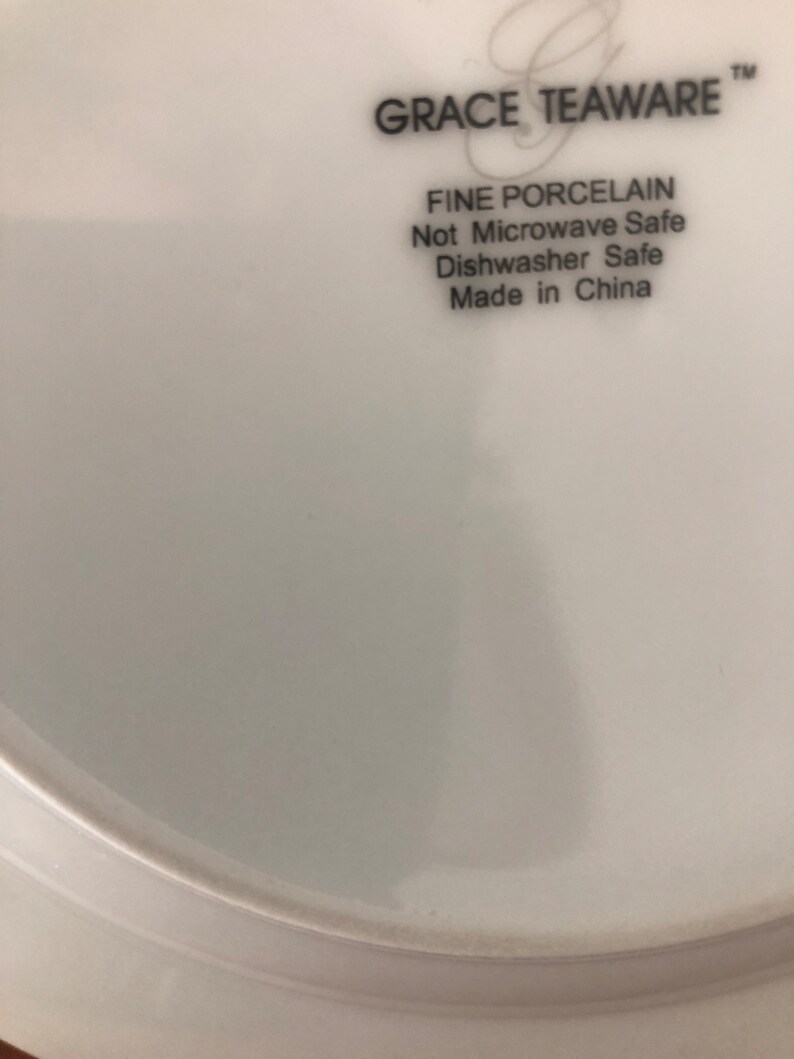 Grace Porcelain Teaware Luncheon Plates ( Sold in Sets of 4) 8 ...