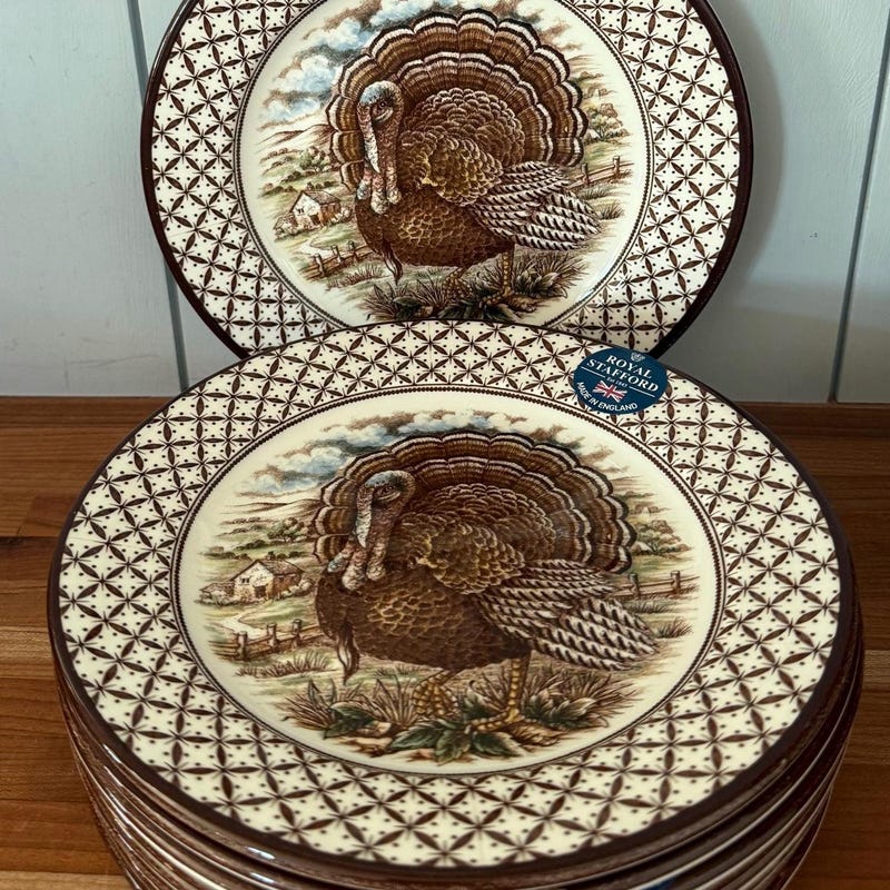 Royal Stafford Turkey Dinner Plates - Etsy