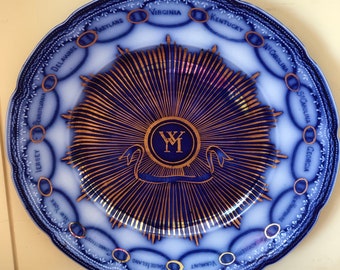 Flow Blue Plate - Etsy