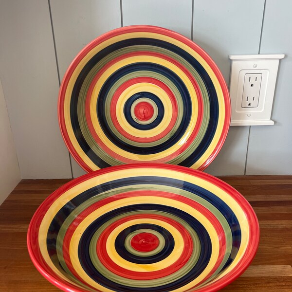 Swirl Hand Painted Bowls - Etsy