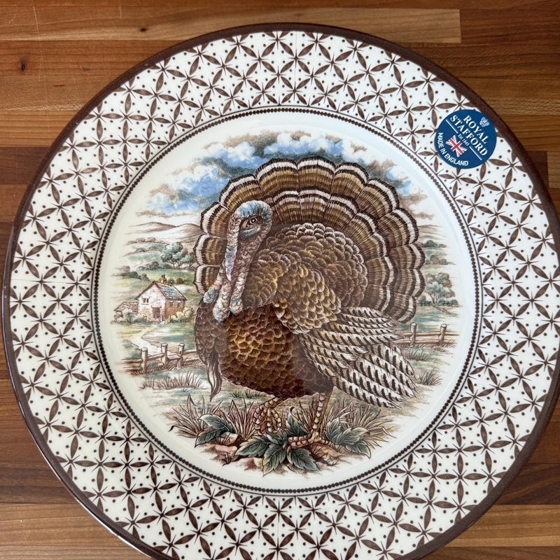 Royal Stafford Turkey Dinner Plates - Etsy