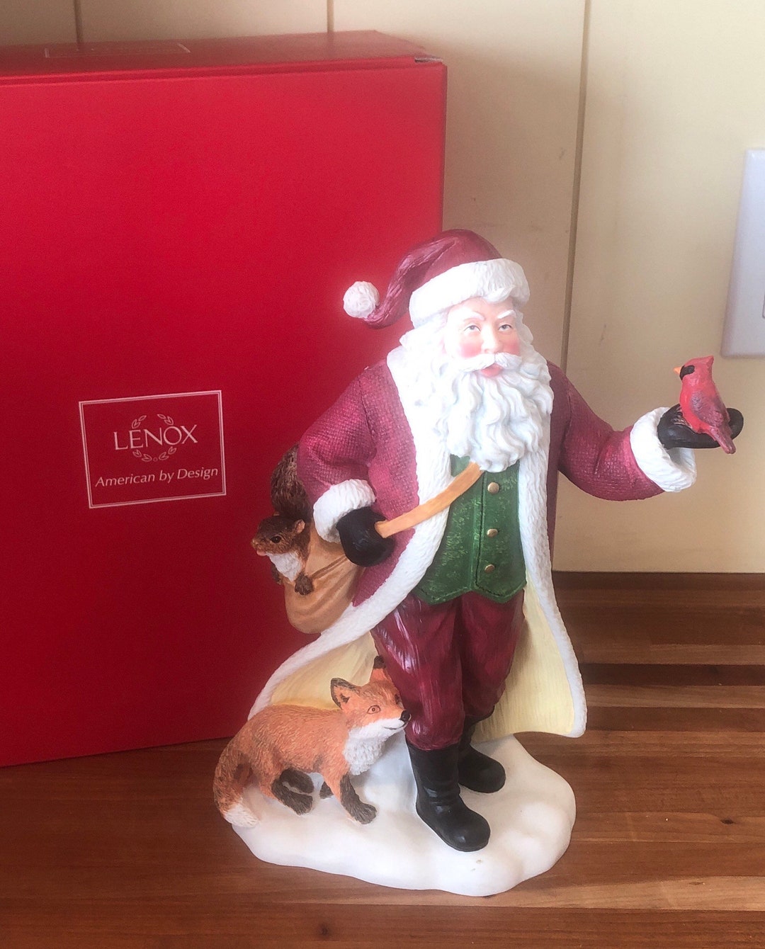 Lenox Woodland Santa With Friends - Etsy