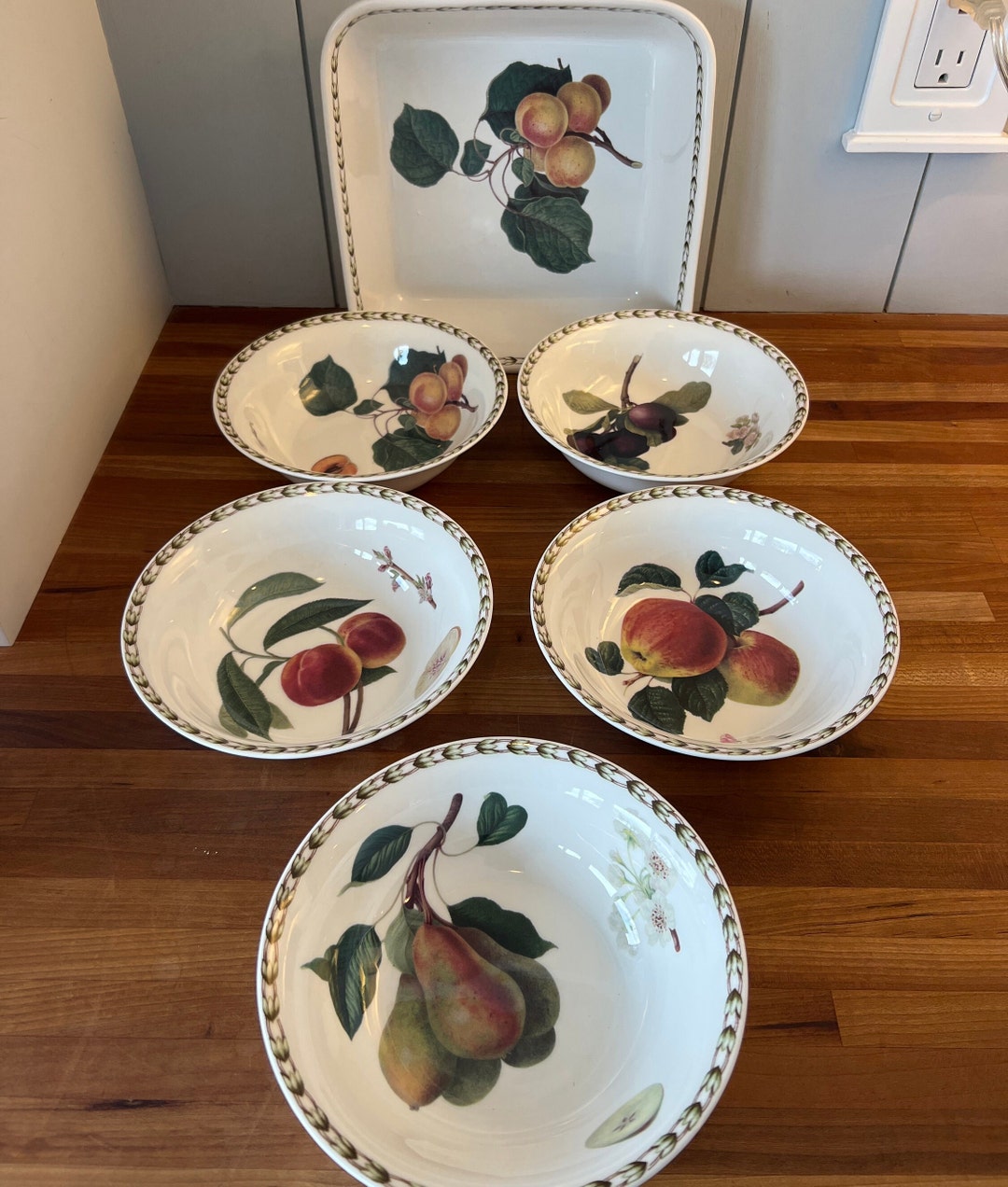 Queens Hookers Fruit Baking Dish and 5 Bowls - Etsy