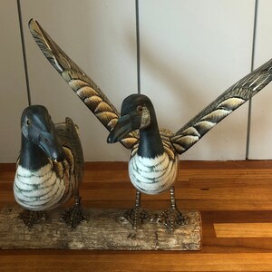 Hand Painted and Carved Geese ( Stunning!!! - Etsy