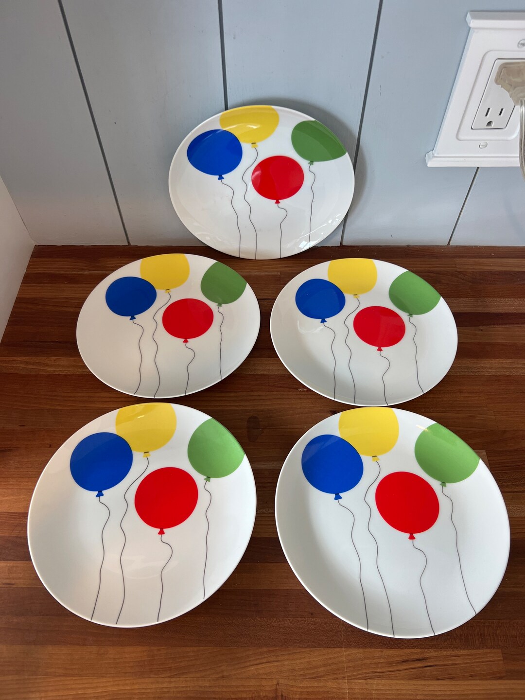 Fitz and Floyd Balloon Plates (5) - Etsy