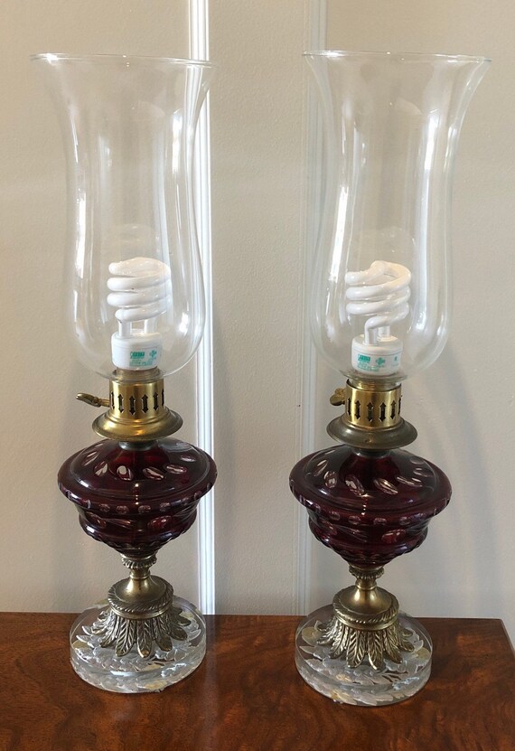 Ruby Red Antique Lamps Home & Living Lamps Lighting etna.com.pe