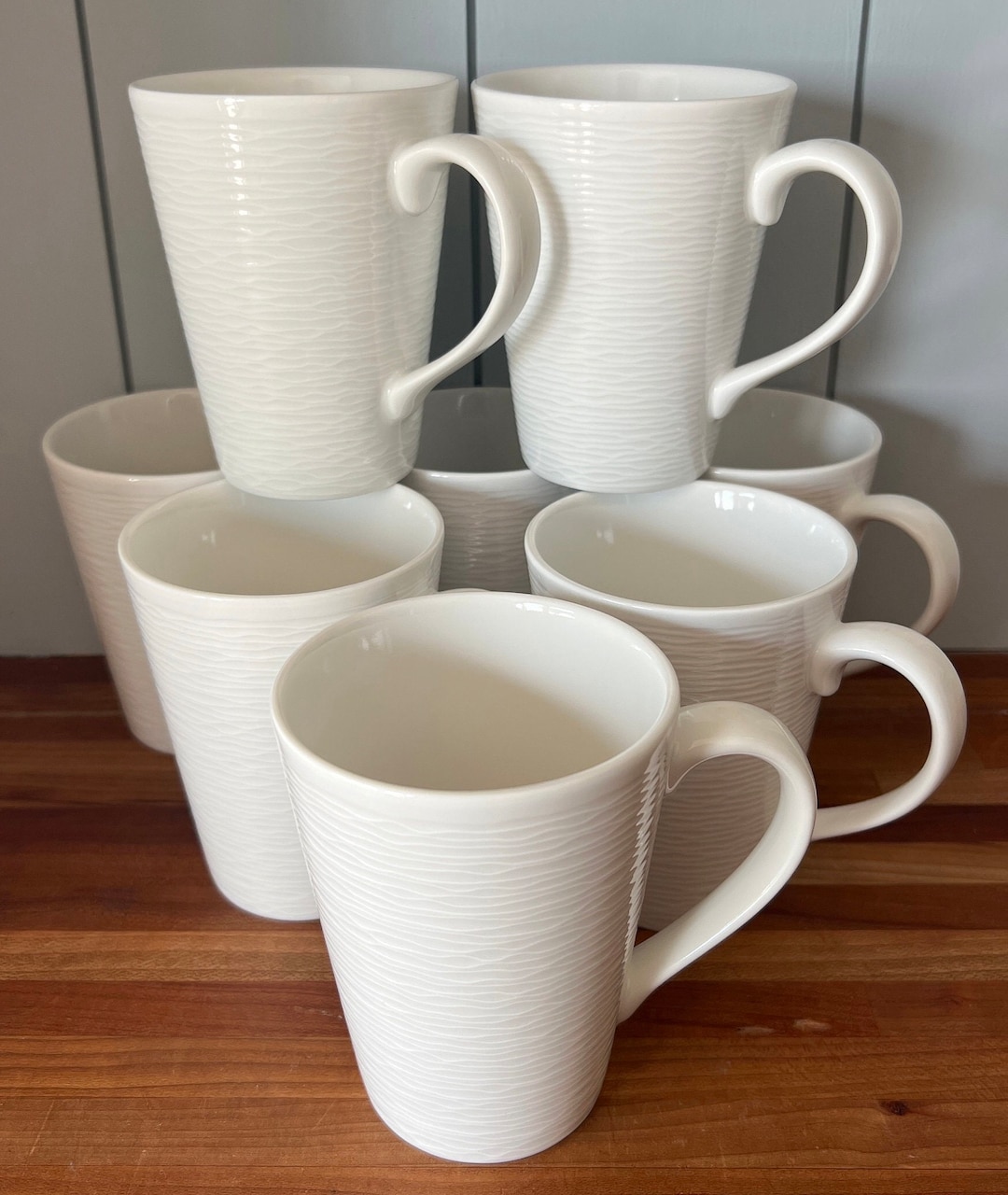 Noritake White Colorscapes Wow Swirl Coffee Mugs (sold in Sets of 8) - Etsy
