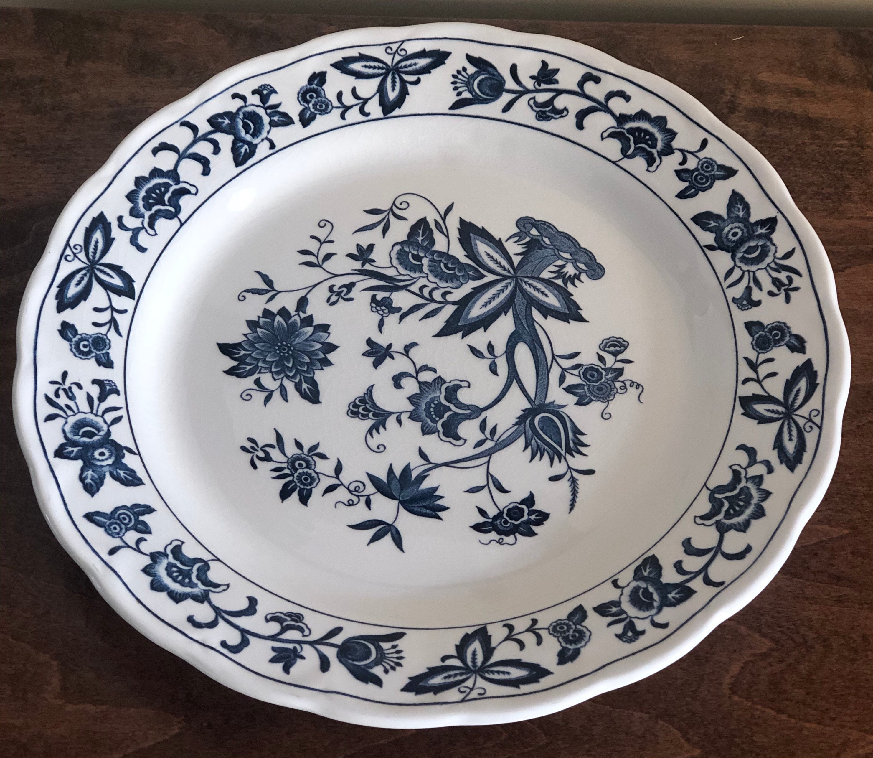 Large Blue Bonnet Ironstone Platter - Etsy