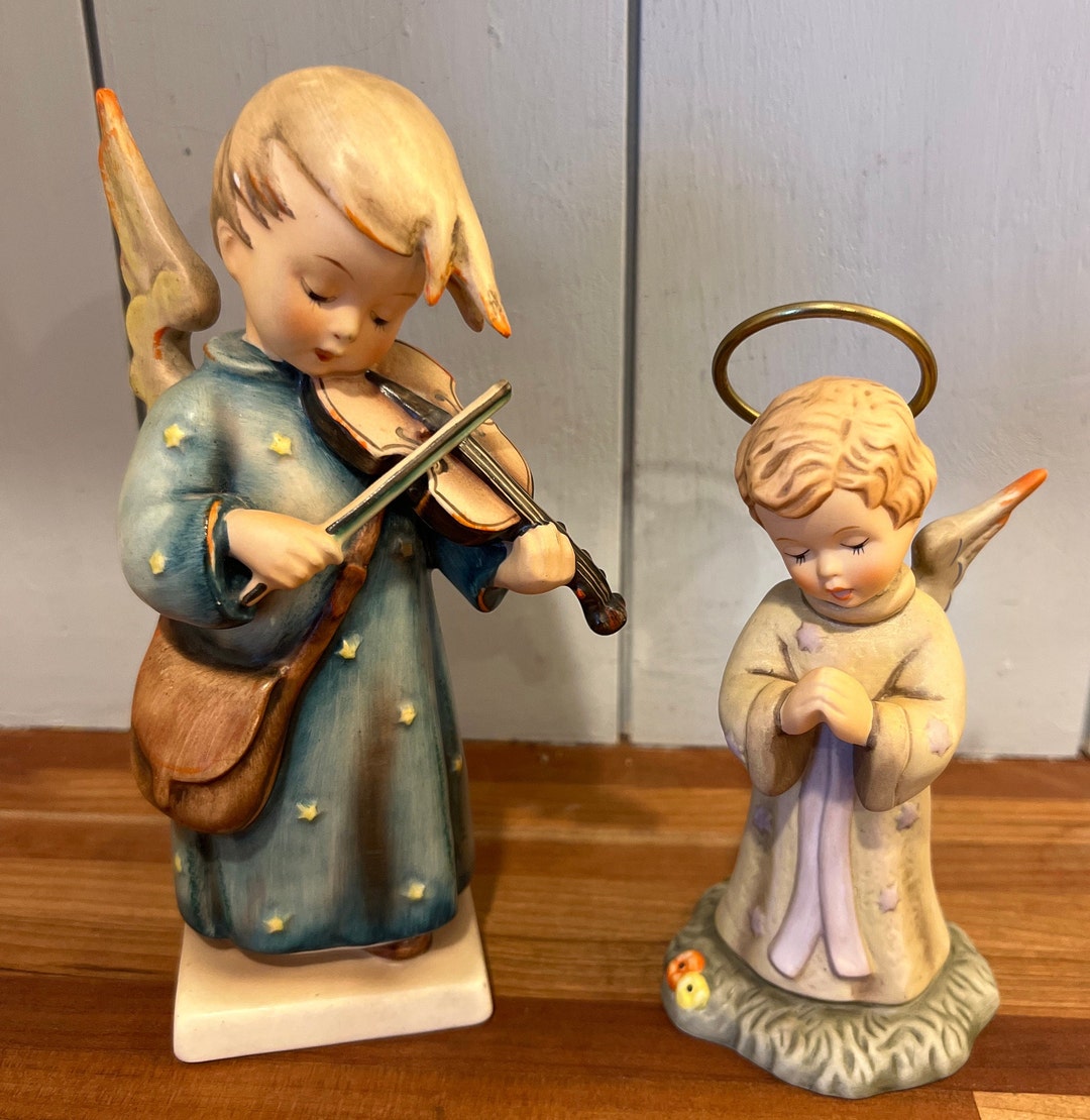Hummel Angels Playing Violin and Praying - Etsy