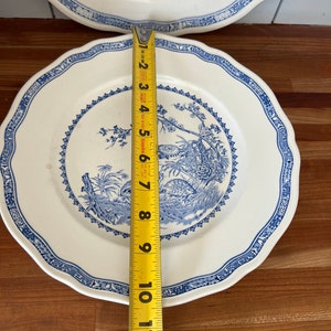 Furnivals Blue Quail Platter and Dinner Plate - Etsy