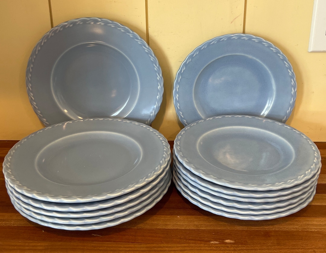Periwinkle Blue Vernon Kilns California Luncheon and Bread Plates - Etsy