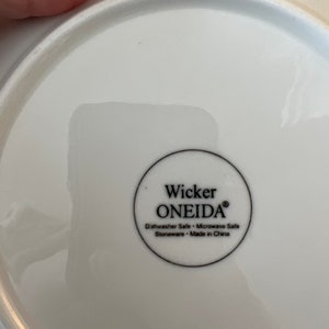 Wicker Oneida Luncheon Plates ( Sold in Sets of Four) 12 Available - Etsy