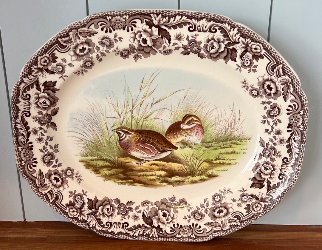 Spode Woodland Quail Serving Platter - Etsy