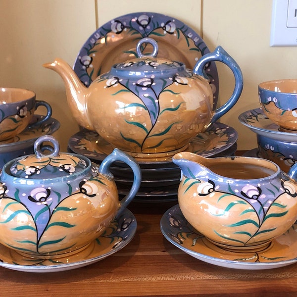 Lusterware Tea Set - Etsy