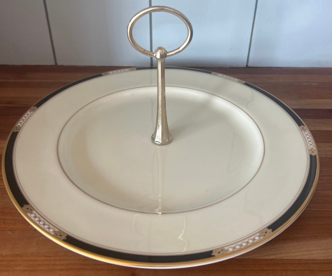 Lenox Hancock Gold Serving Plate With Handle - Etsy