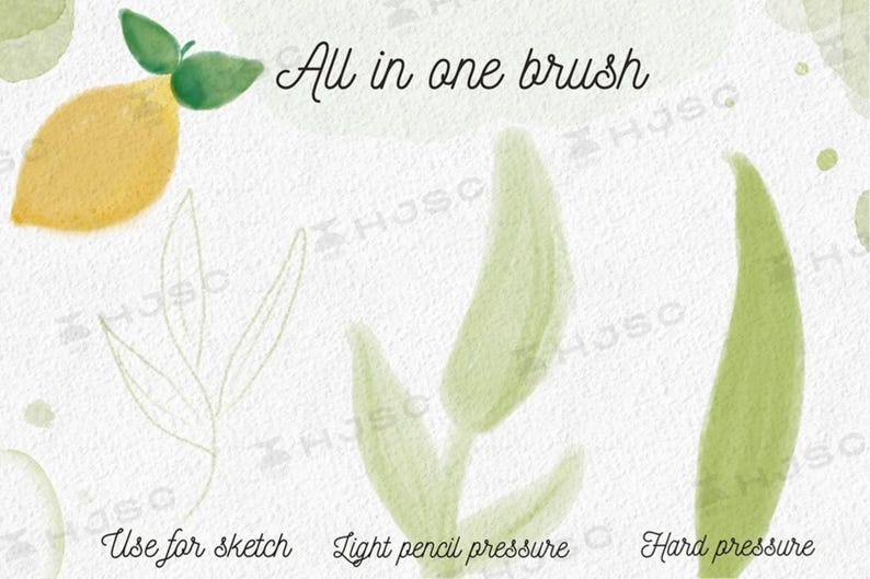 Procreate Watercolor Brushes, Textures Brush Set, Textured Paper and ...