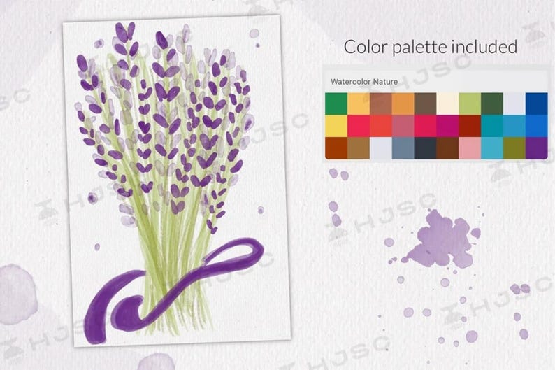 Procreate Watercolor Brushes, Textures Brush Set, Textured Paper and ...