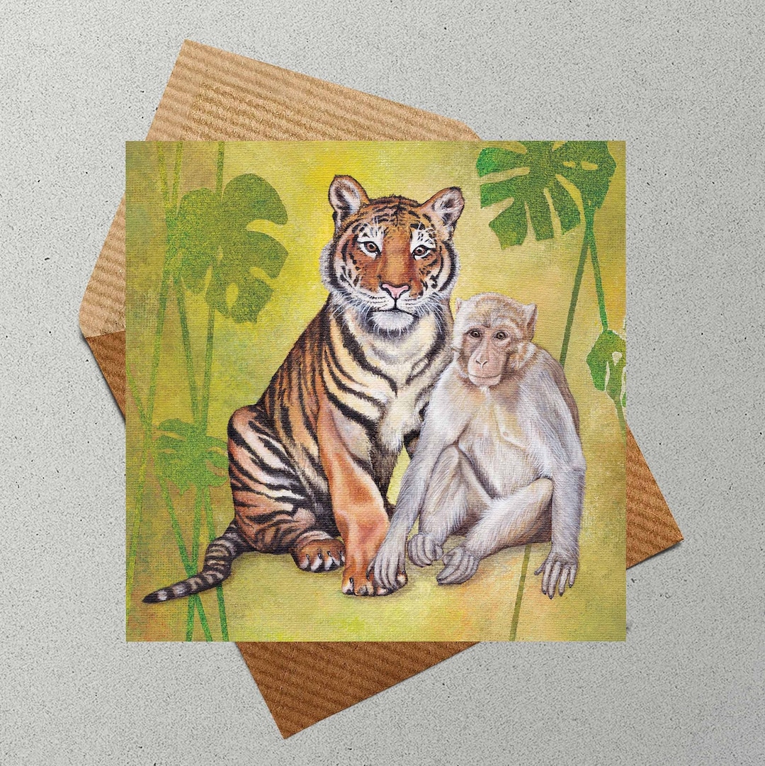 Animal Anniversary Card for Couple, Cute Wedding Card for Newlyweds ...