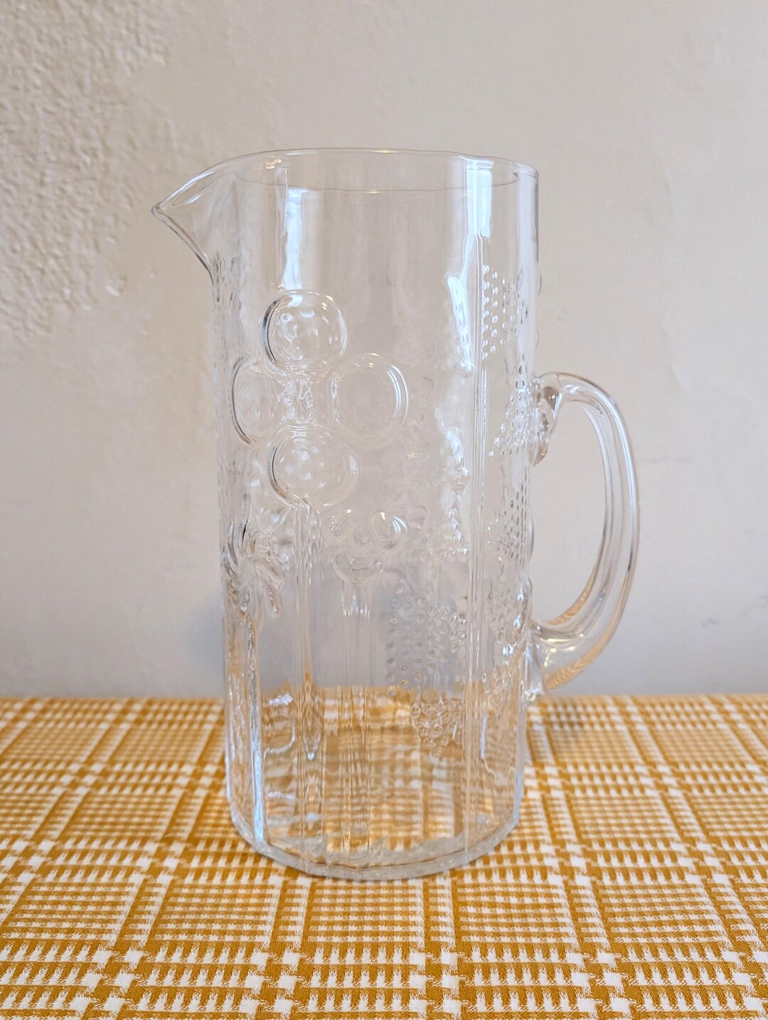 Vintage Iittala Flora Clear Glass Pitcher by Oiva Toikka - Etsy