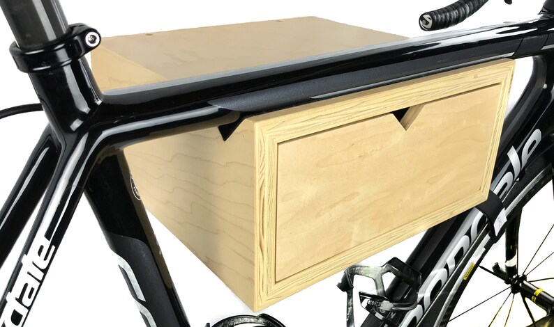 The D-town Bike Shelf™ W/ Drawer // Bike Rack // Bike Wall | Etsy