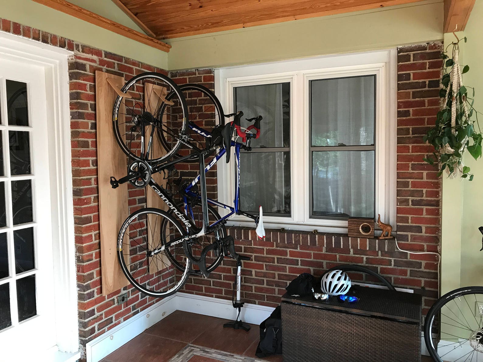 Vertical Bike Wall Mount Rack the Plank Bike Rack™ - Etsy