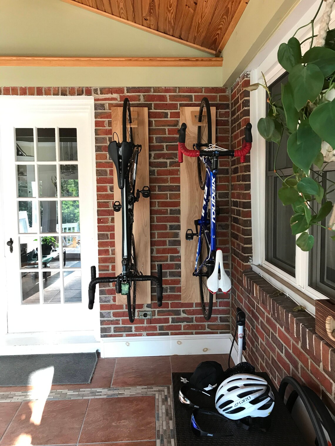 Vertical Bike Wall Mount Rack the Plank Bike Rack™ - Etsy
