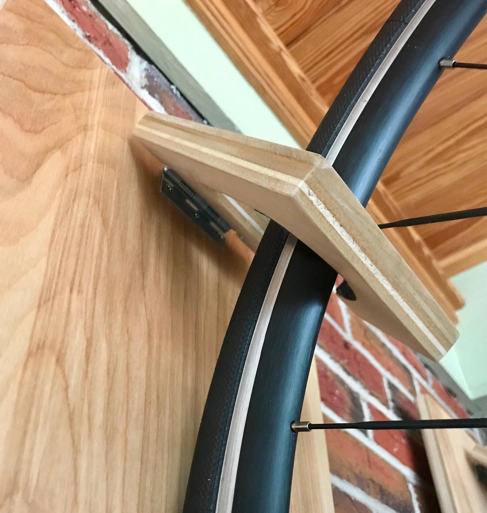 Vertical Bike Wall Mount Rack the Plank Bike Rack™ - Etsy
