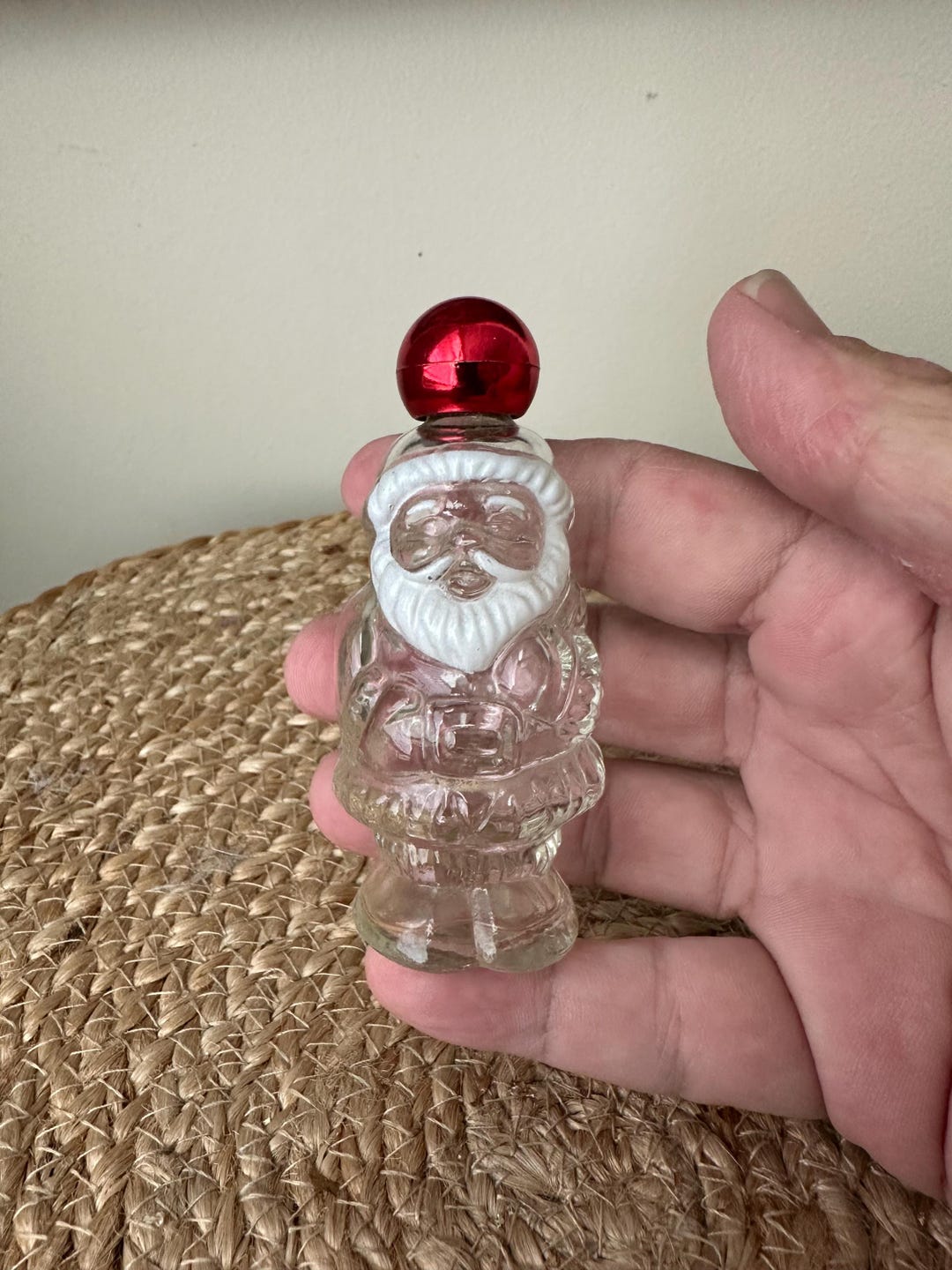 Vintage Santa Perfume Bottle - Etsy