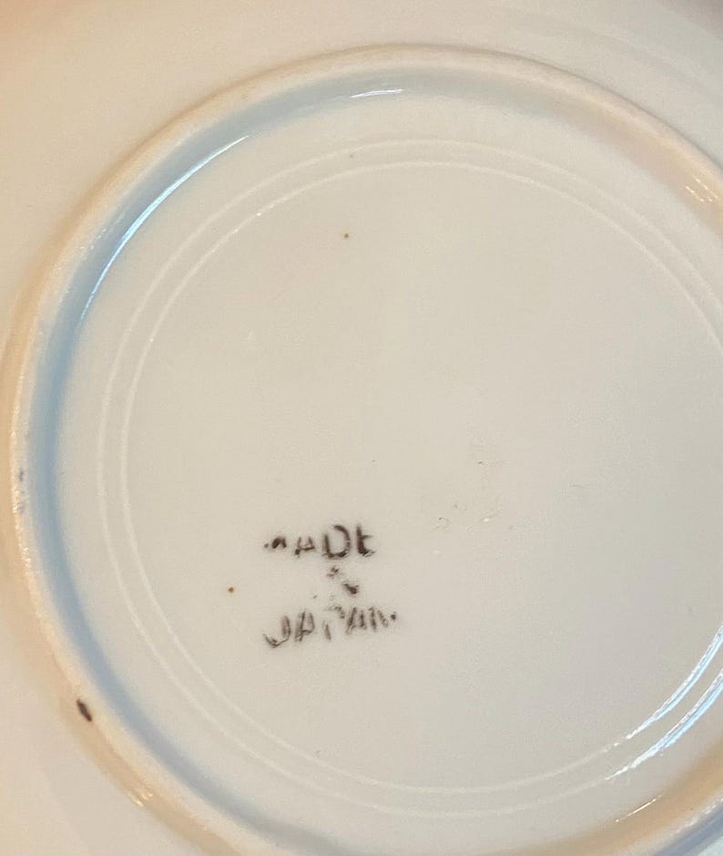Vintage Hand Painted Japan Blue Bird China Dish - Etsy