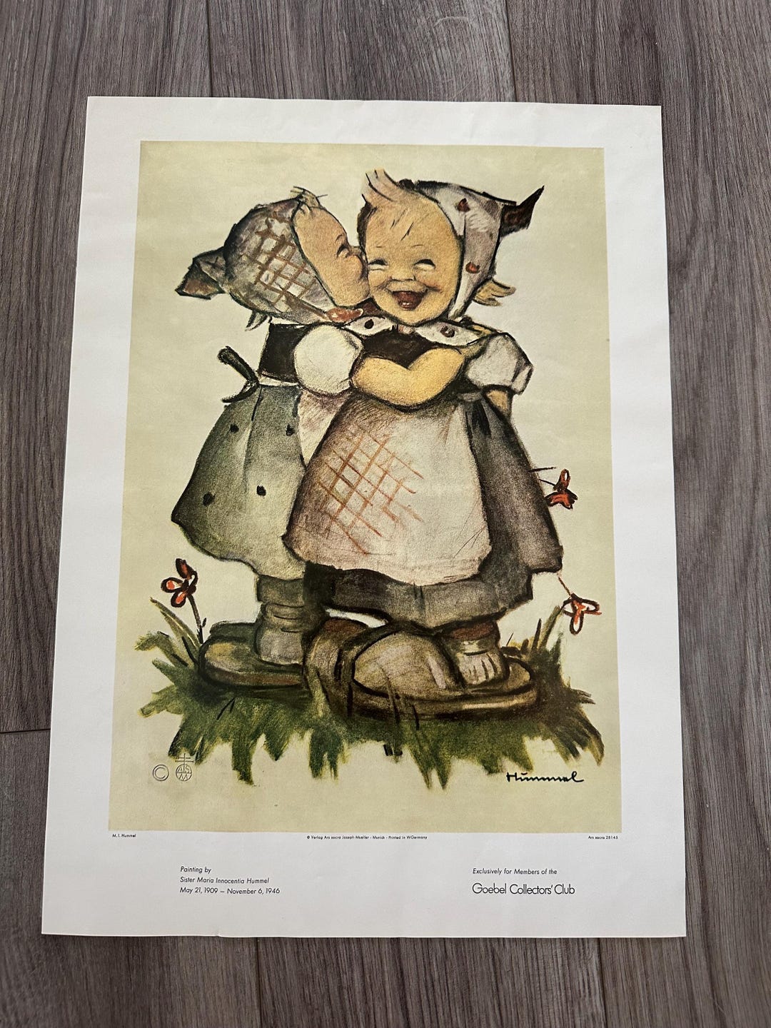 Vintage M I Hummel Poster Goebel Collectors Club - Etsy
