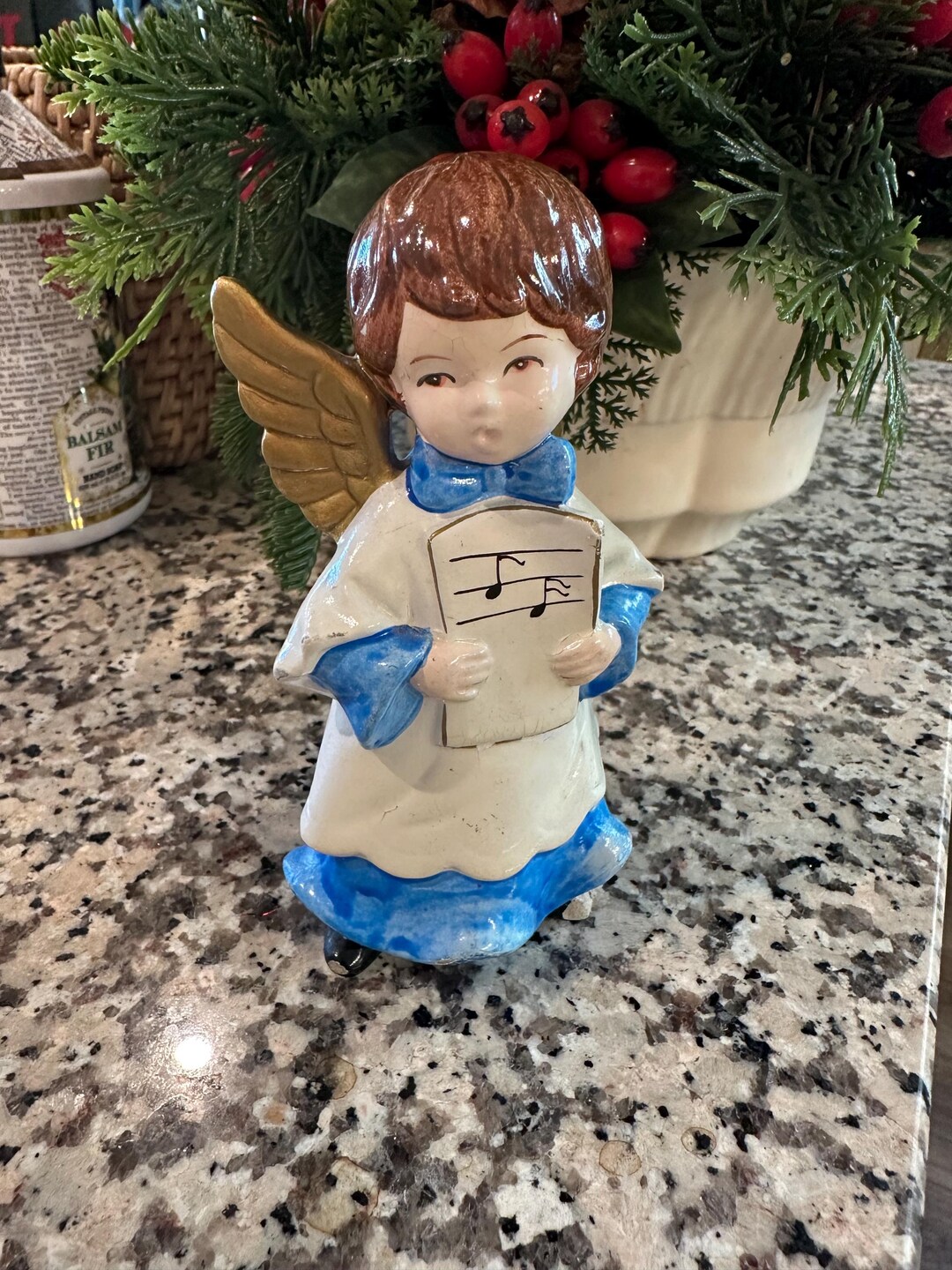 Vintage Korean Ceramic Christmas Angel - Etsy