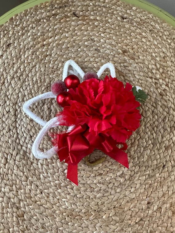 vintage christmas corsage - Gem
