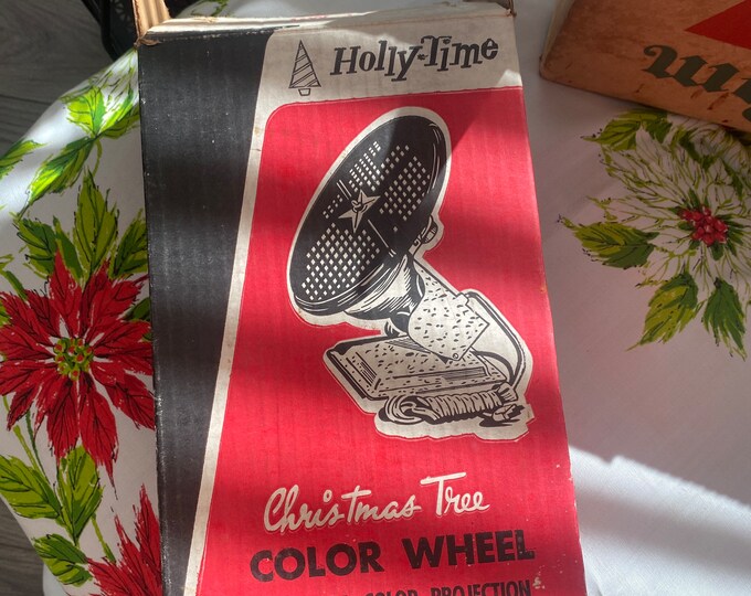 Vintage Christmas Tree Color Wheel Projection - Etsy