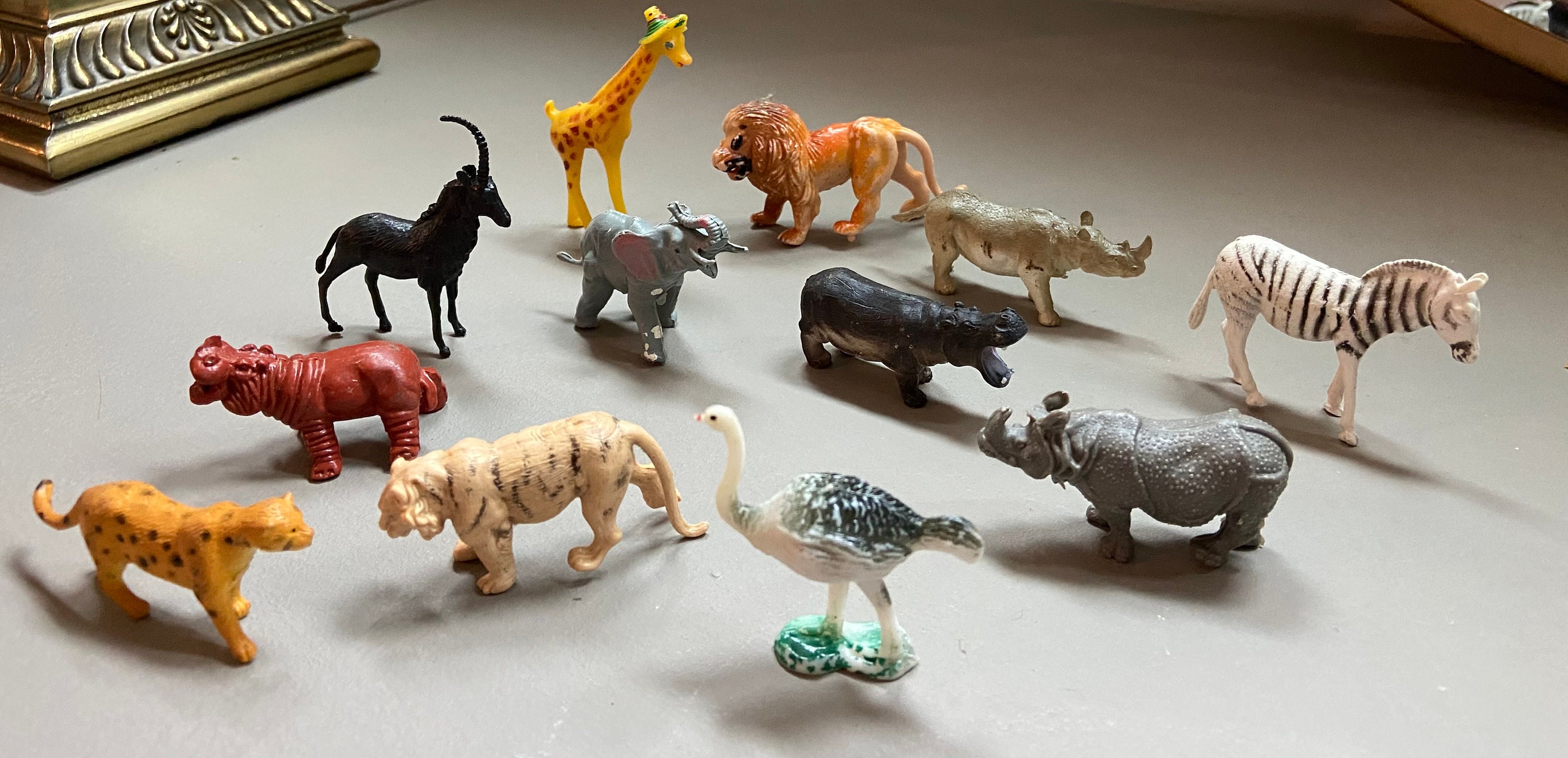 Vintage Plastic Zoo Animal Lot - Etsy