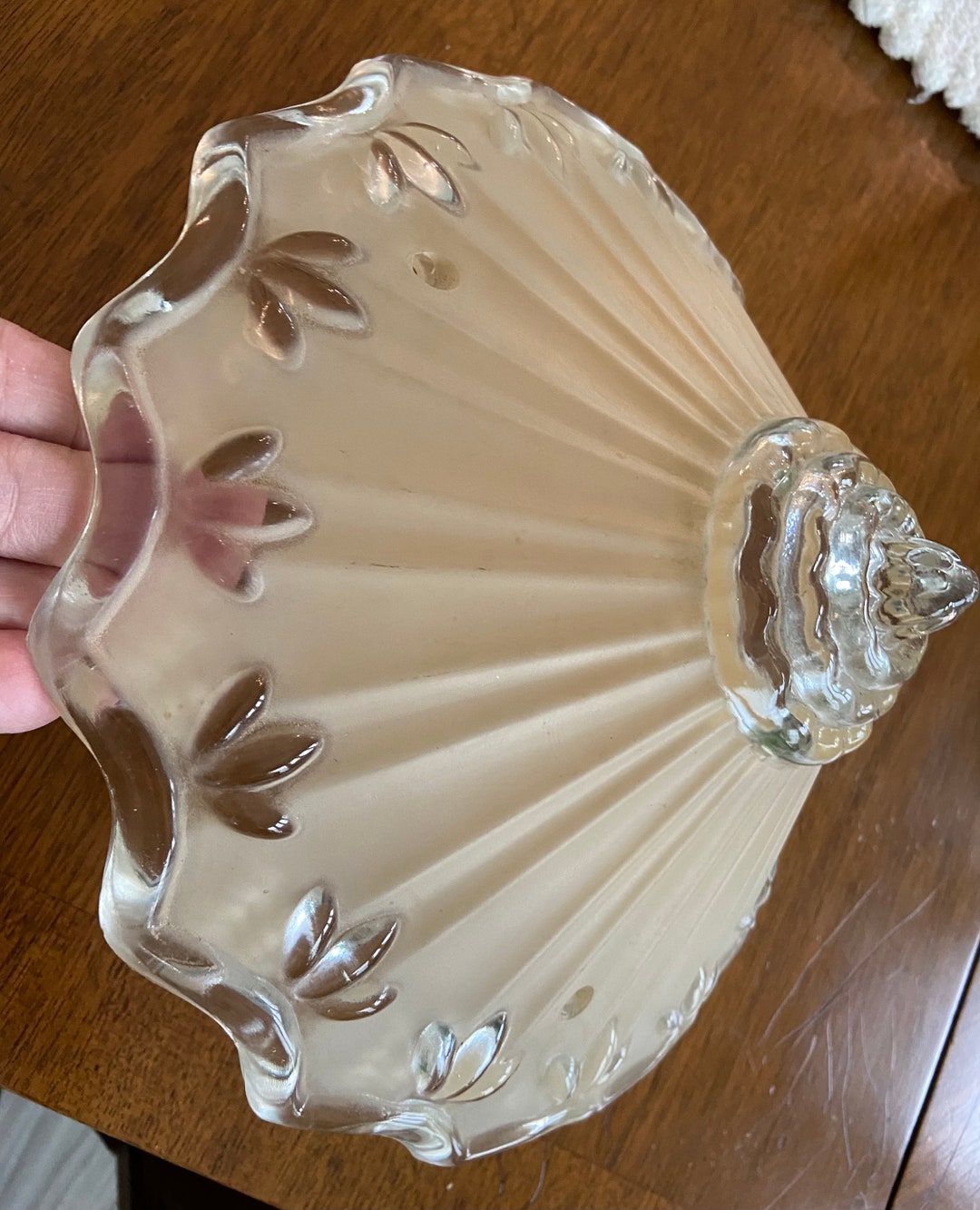 Vintage Art Deco Glass Light Cover - Etsy