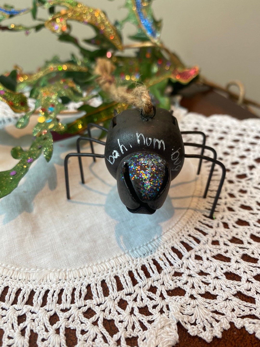 Bah Hum Bug Spider Ornament - Etsy